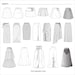 Midi Skirt Drawings, Pleated Skirt CAD, Tube Skirt CAD, Technical Flat ...