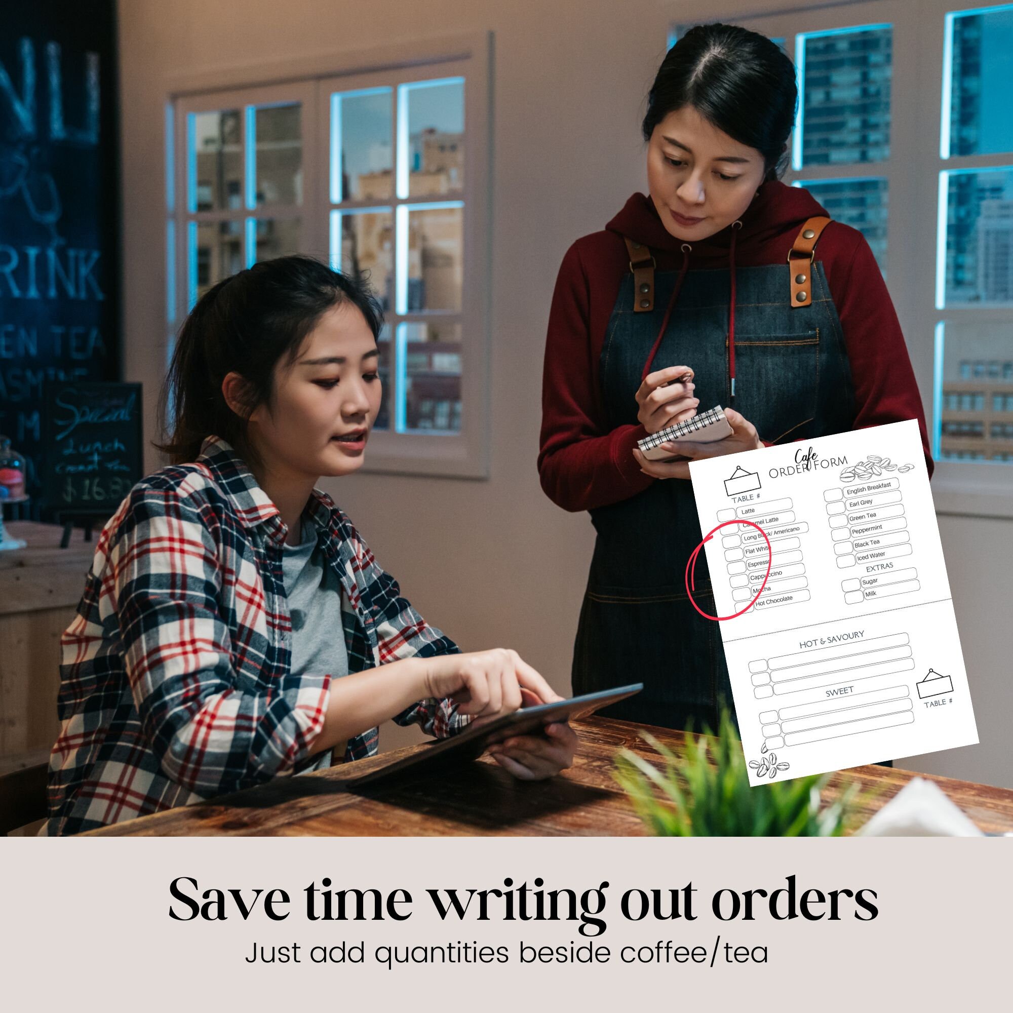 Simple Cafe Order Form - Etsy