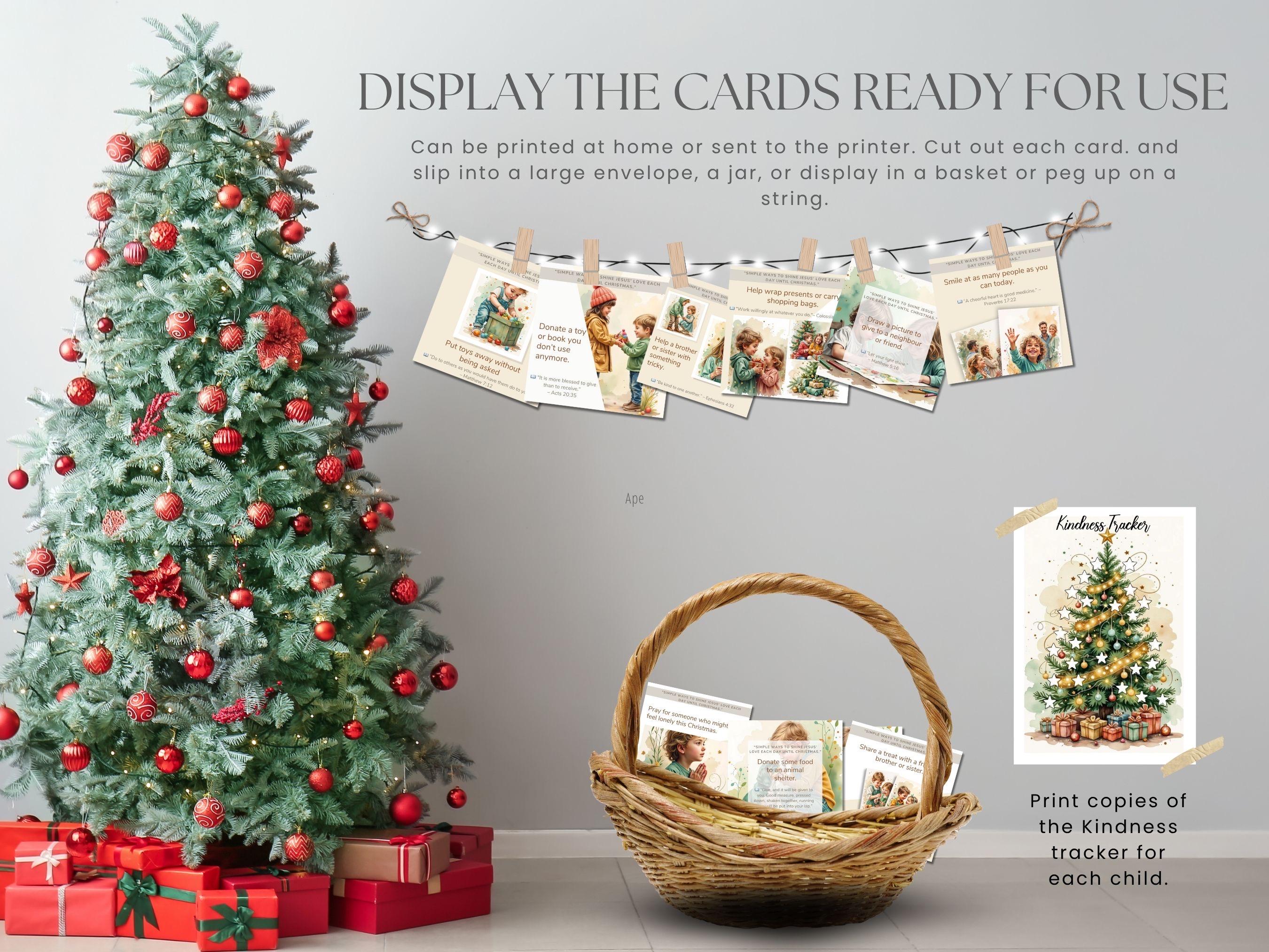 Christmas Kindness Countdown – Printable Advent Calendar for Families ...