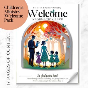 Welcome Pack for Children’s Ministry - Etsy Australia