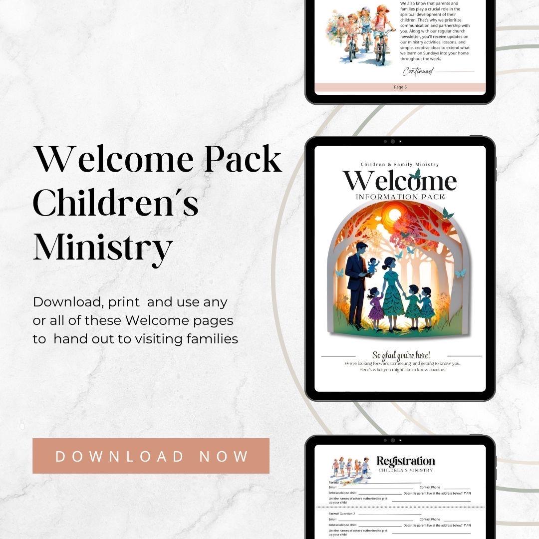 Welcome Pack for Children’s Ministry - Etsy