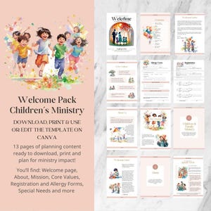 Welcome Pack for Children’s Ministry - Etsy Australia