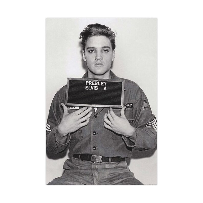 Elvis Presley Mugshot Poster - Etsy