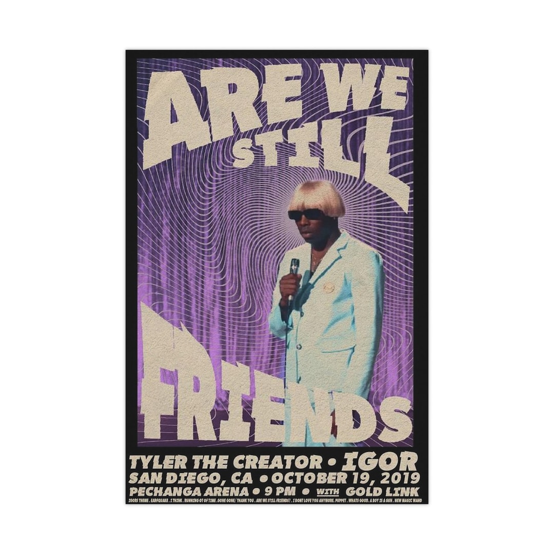 Tyler the Creator Tour Poster - Etsy