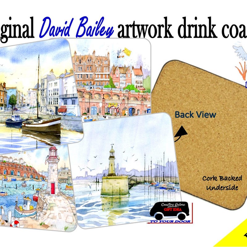 Seaside Coasters - Etsy