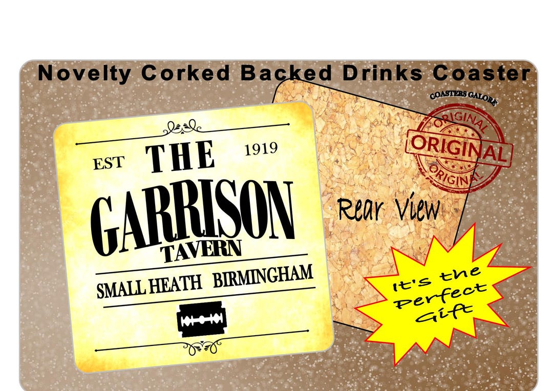 The Garrison Peaky Blinders Pub Drinks Coaster Novelty the Garrison Pub ...