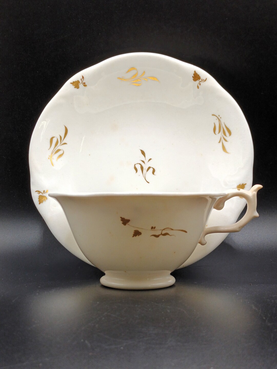 Beautiful Rare Rockingham Georgian English Ceramic Elegant Cup and ...
