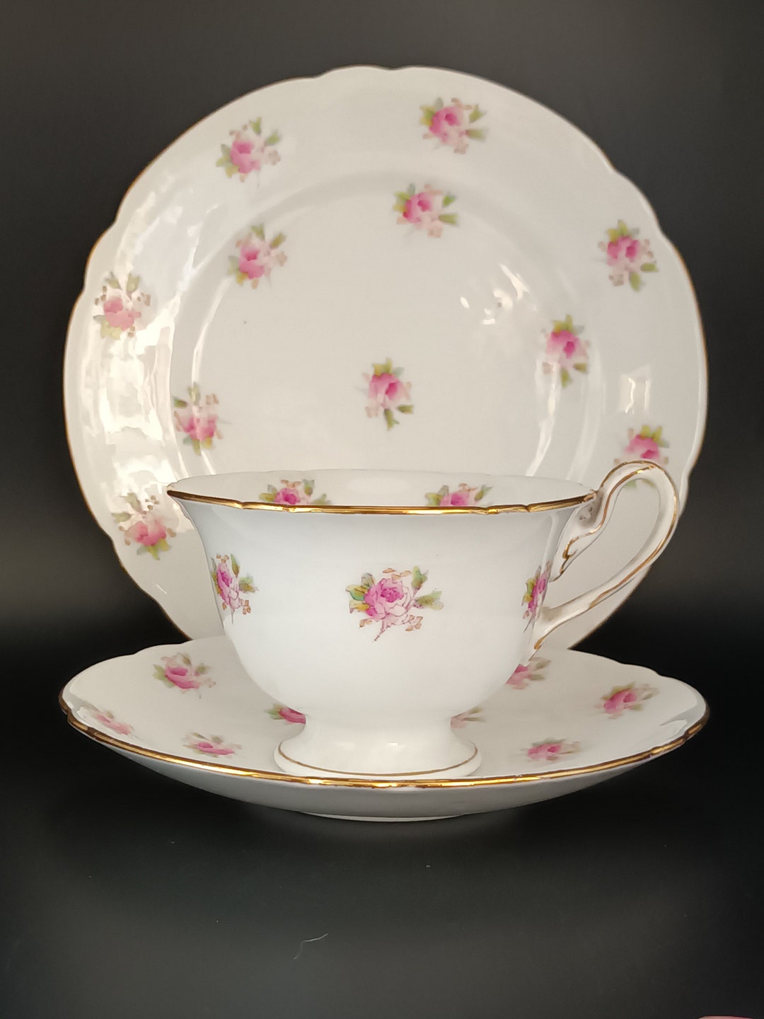 Beautiful Rare Victorian Antique Wileman Foley pre Shelley Scattered ...