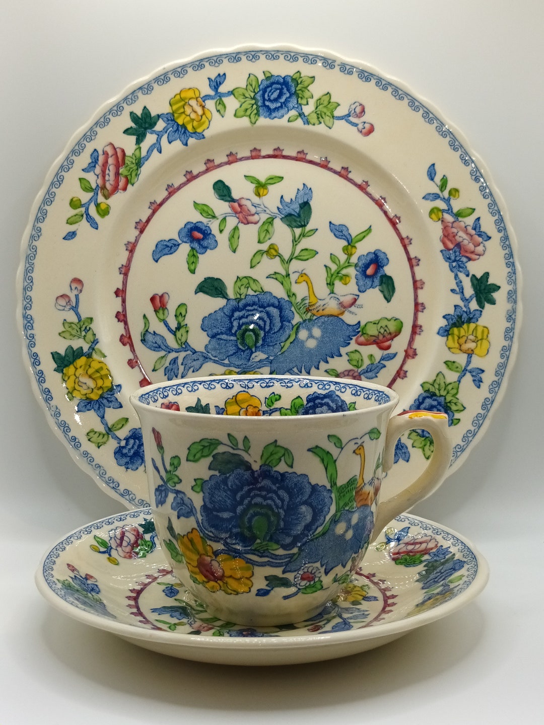 Lovely Vintage Masons regency Pattern English - Etsy