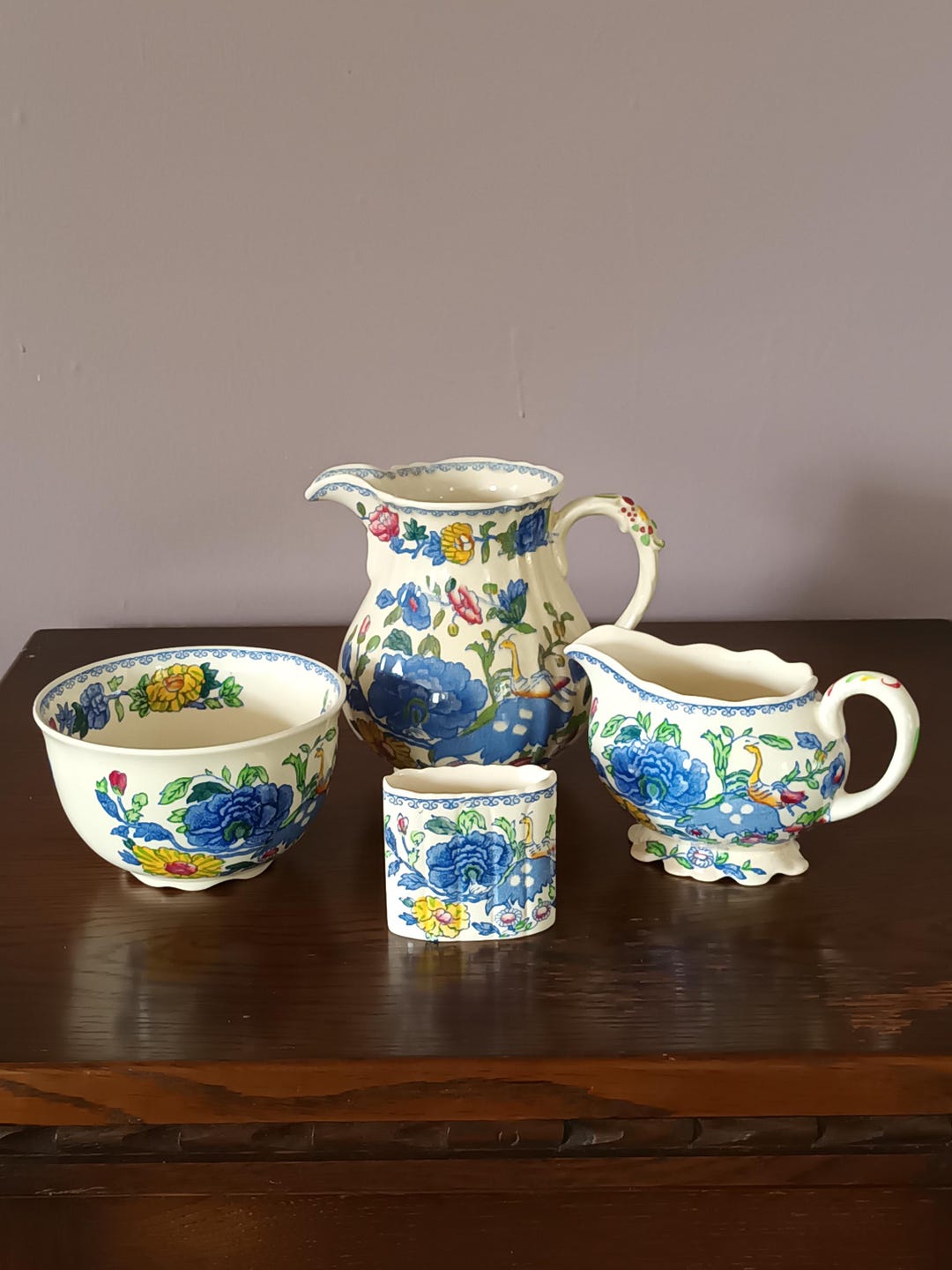 4 Lovely Rare Vintage Masons "regency" Pattern English Ironstone Pieces ...