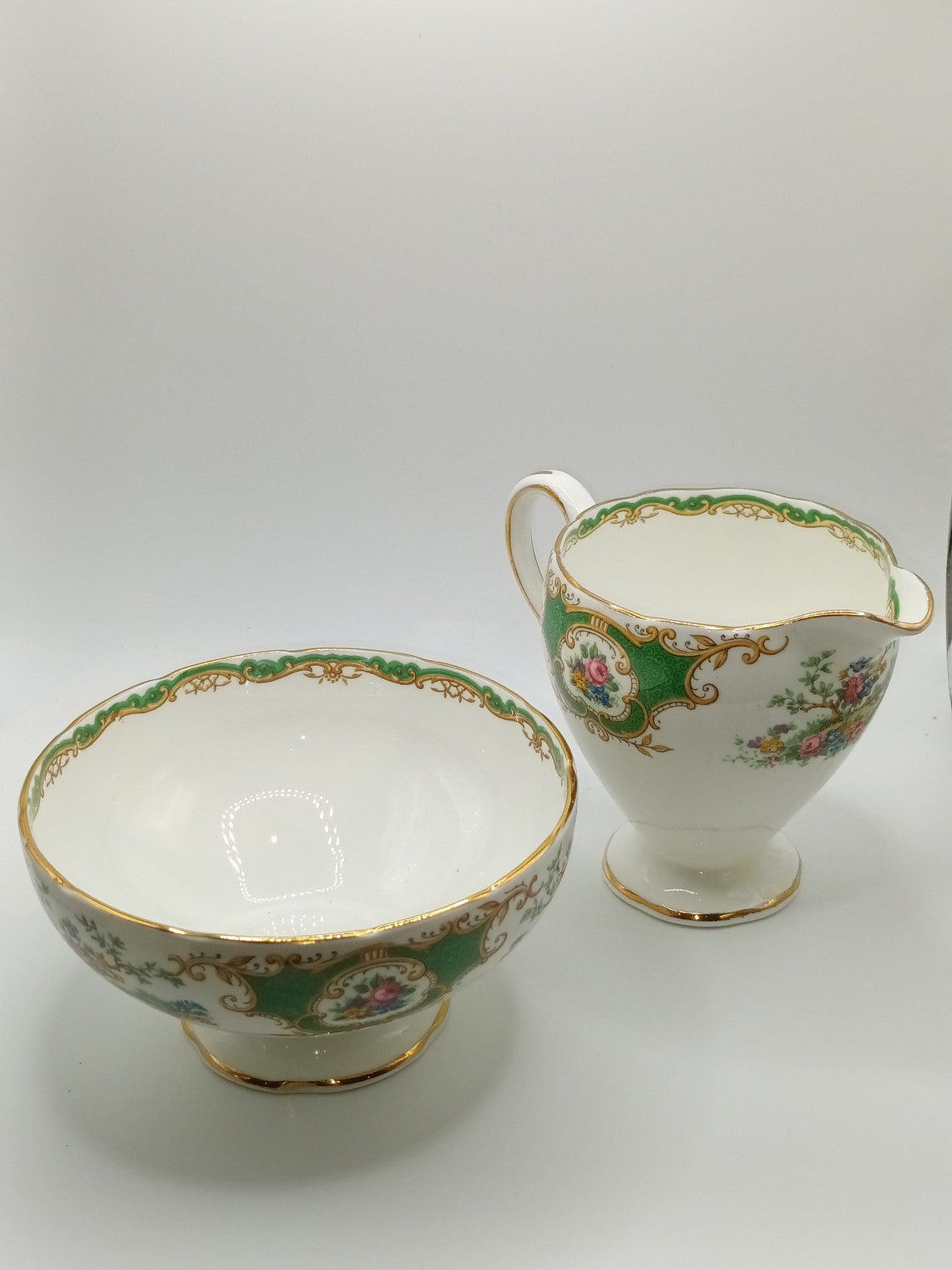 Superb Vintage EB Foley “broadway” Milk Jug and Sugar Bowl Bone China ...