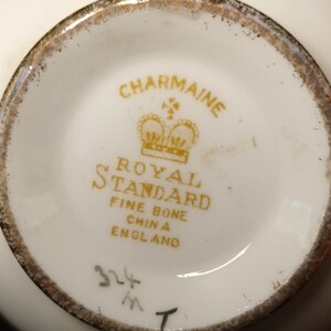 Beautiful Rare Vintage Royal Standard charmaine English Fine Bone China ...