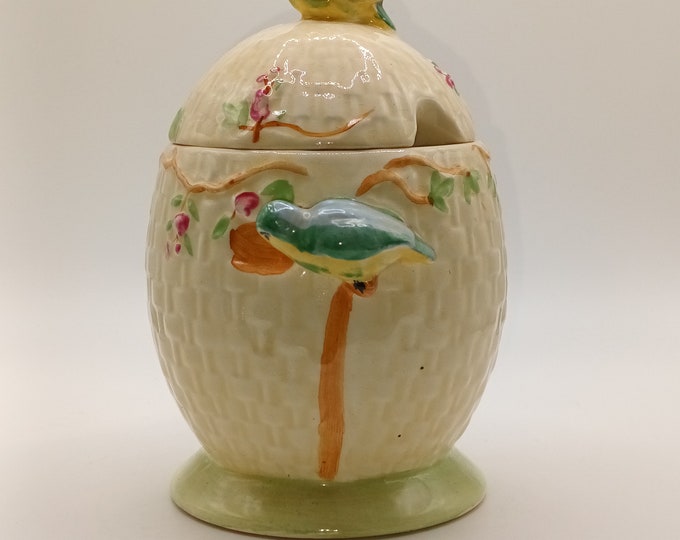Beautiful Rare Vintage Crown Devon English Ceramic Honey Pot C1930s in ...