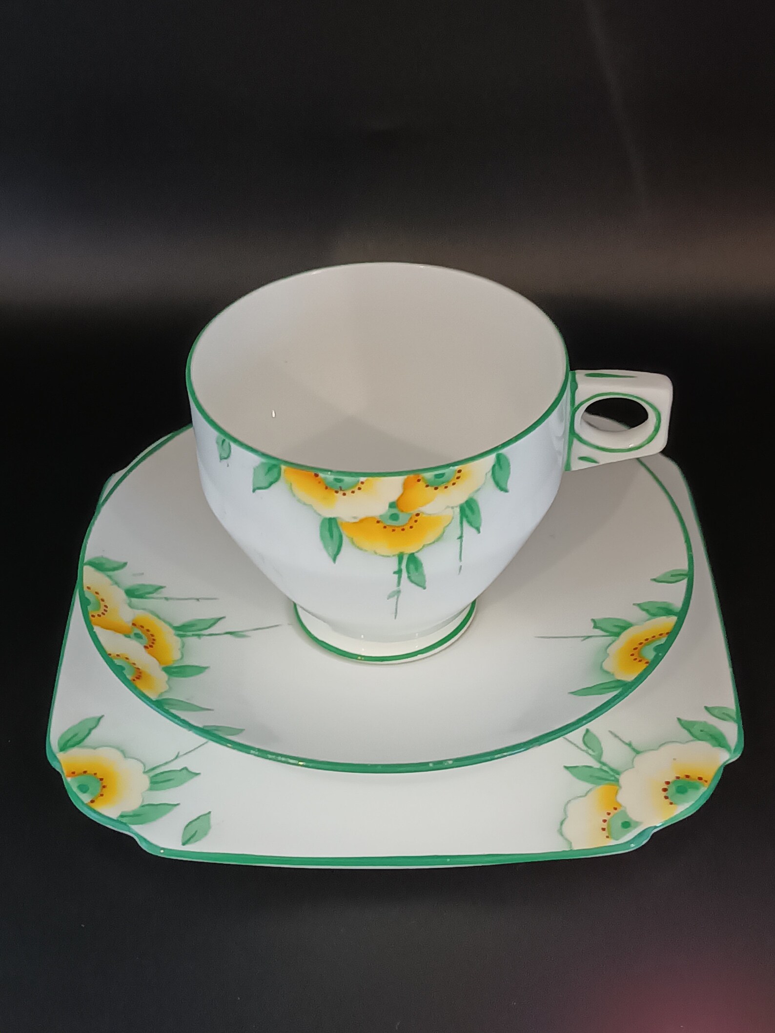 Beautiful Rare Vintage Art Deco Trio Tea Set .teacup, Saucer and ...