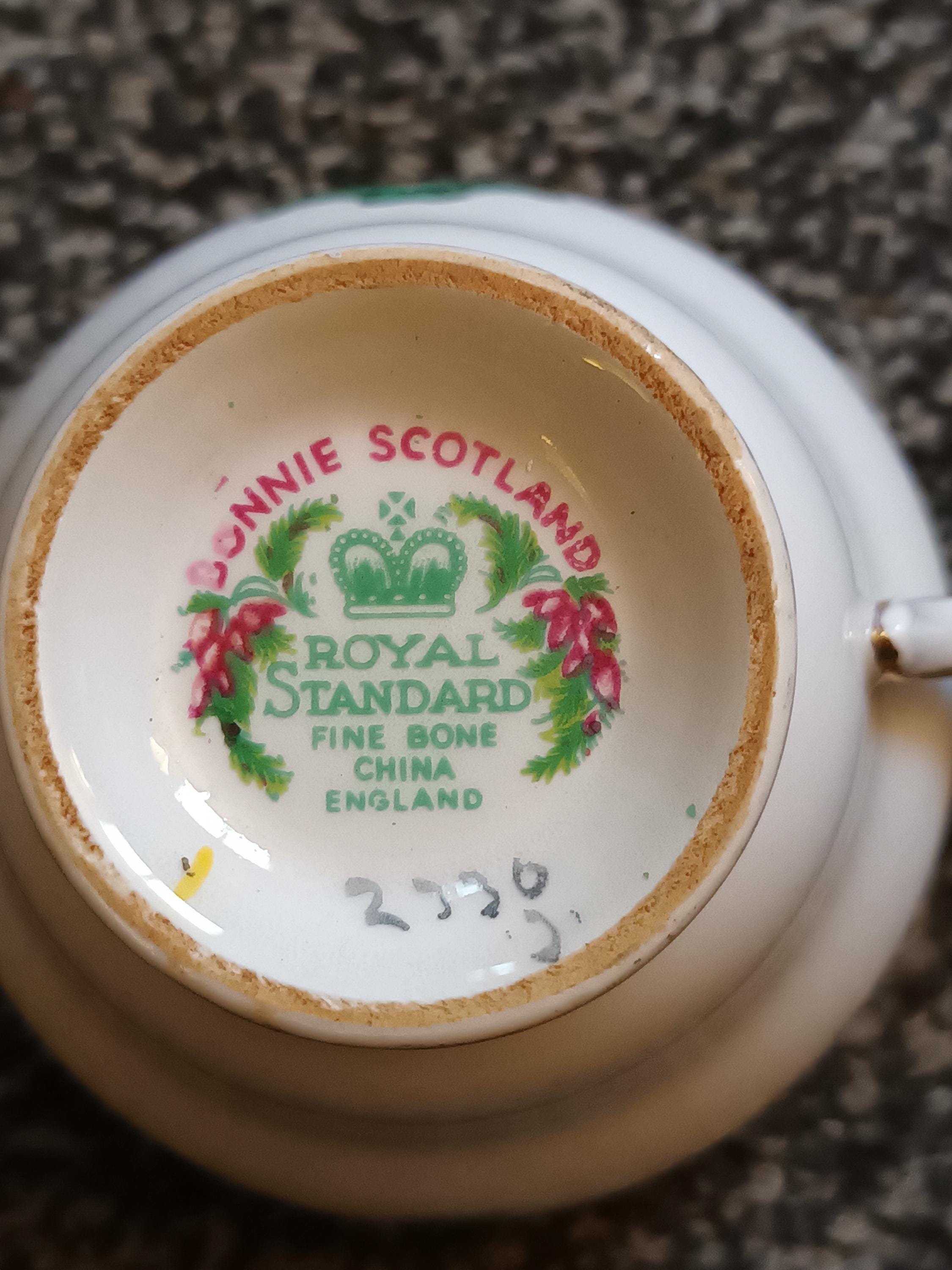 Lovely Vintage Royal Standard "bonnie Scotland Macdonald Clan" Fine ...