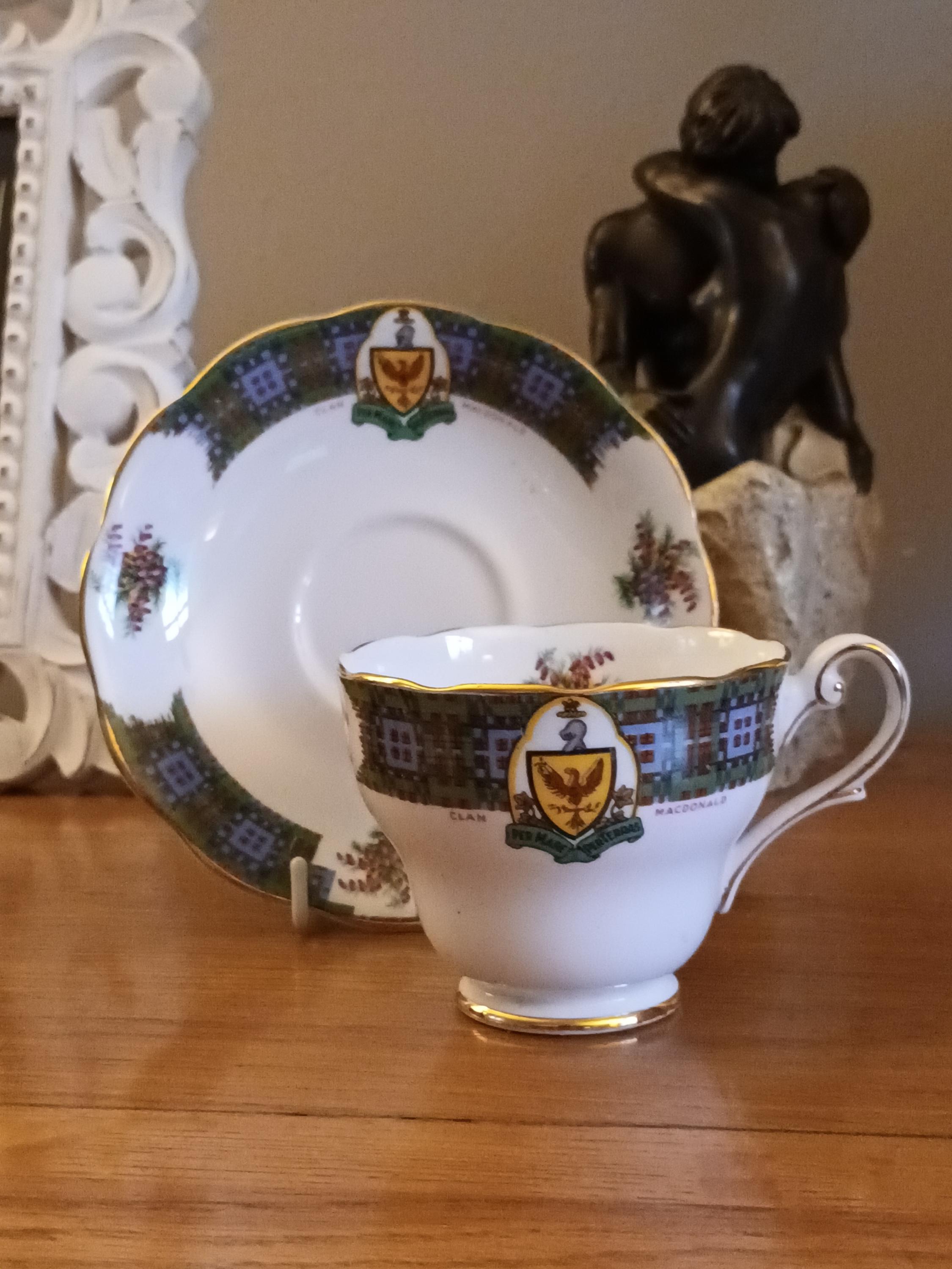 Lovely Vintage Royal Standard "bonnie Scotland Macdonald Clan" Fine ...