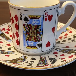Beautiful Vintage Staffordshire Elizabethan Fine Bone China Playing ...