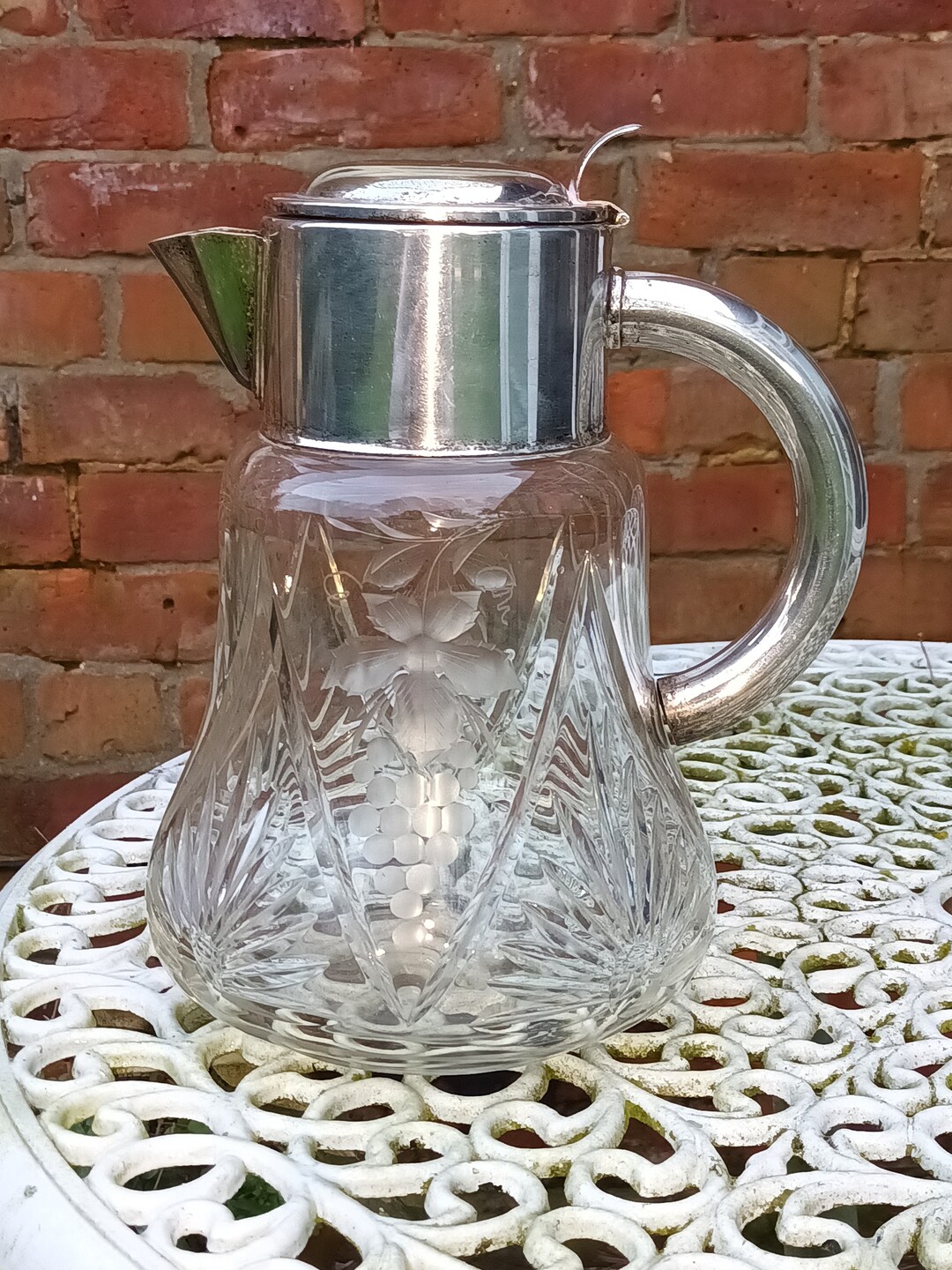 Fabulous Very Rare Antique Cut Glass Very Large Pitcher C1920s German ...