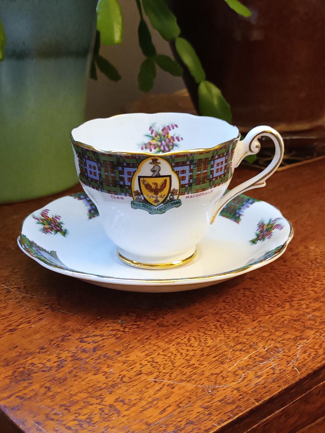 Lovely Vintage Royal Standard "bonnie Scotland Macdonald Clan" Fine ...