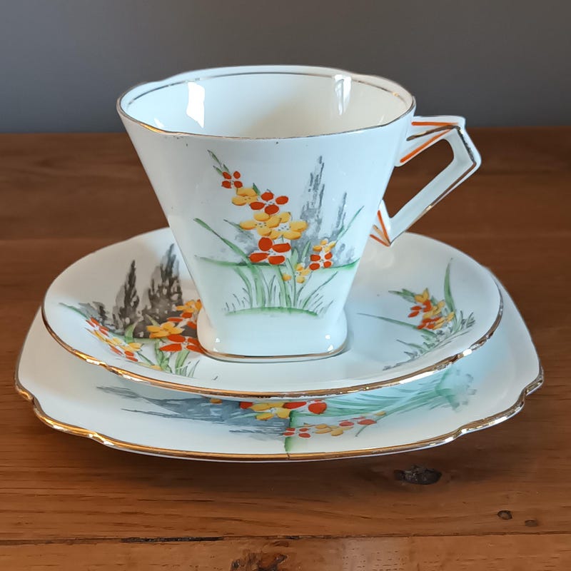 Art Deco China Service - Etsy UK