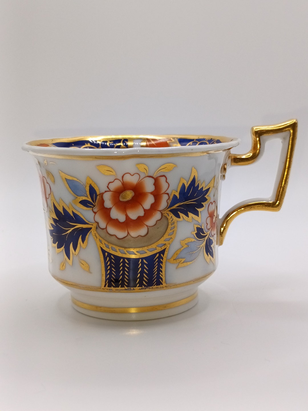 Very Rare Antique English Imari Pattern Porcelain Cup Made by Ridgway ...
