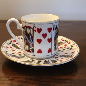 Beautiful Vintage Staffordshire Elizabethan Fine Bone China Playing ...