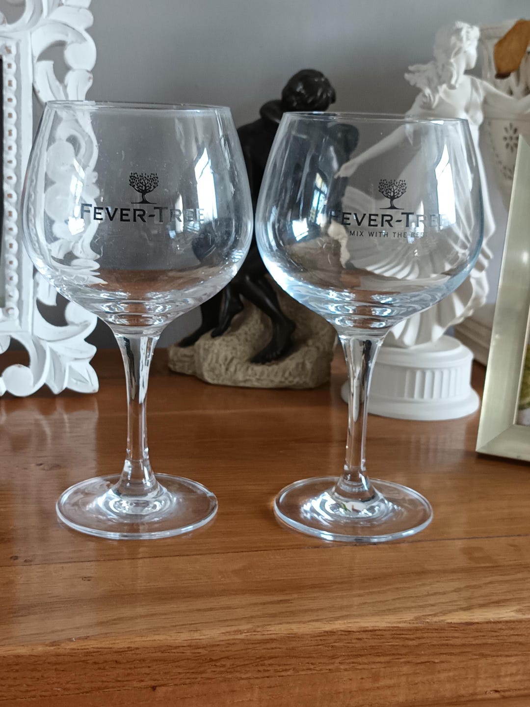 2 Beautiful Large Vintage Fever Tree Gin and Tonic Cocktail Glasses ...
