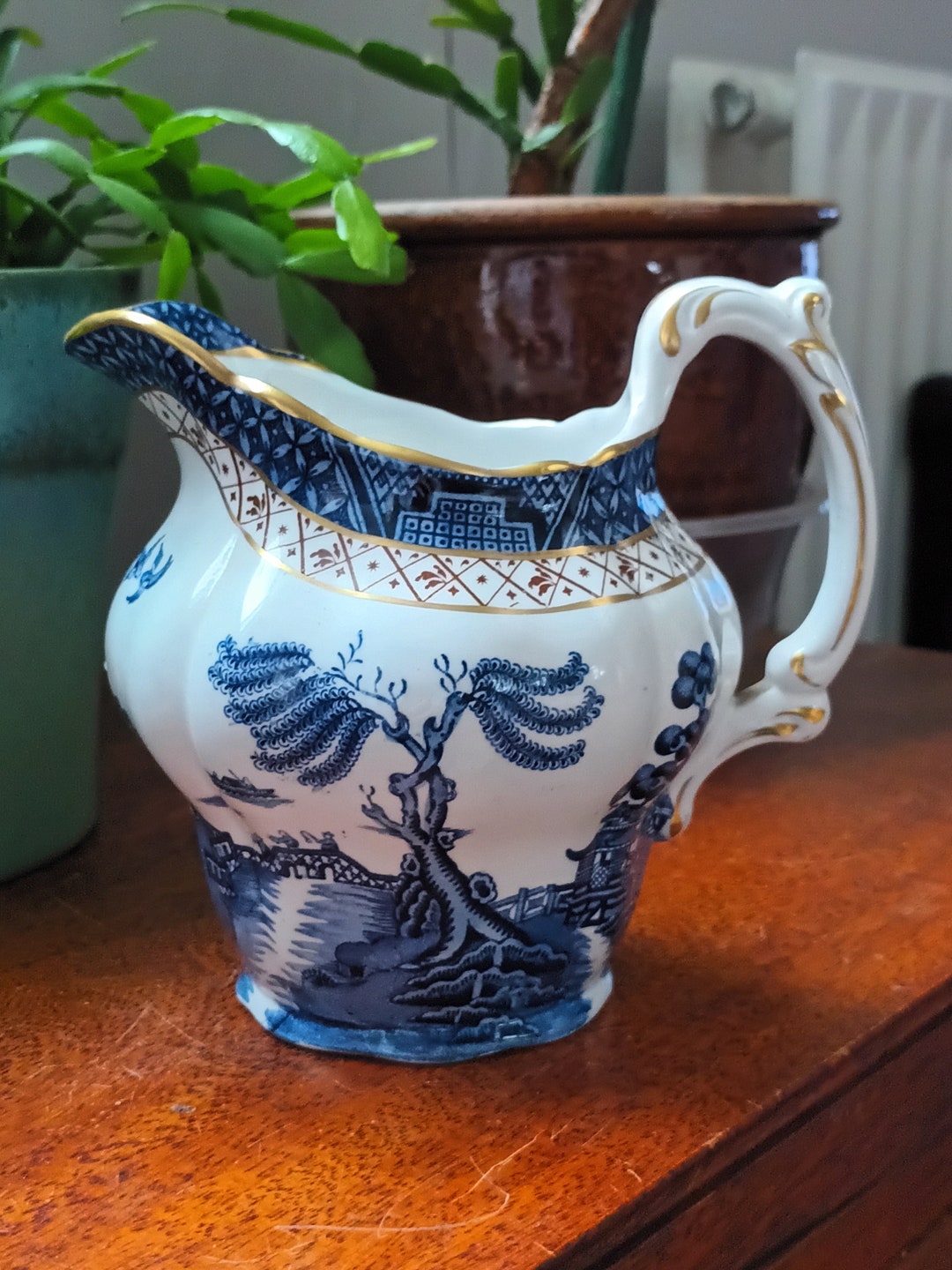 Beautiful Vintage Booths real Old Willow A8015 Large Cream Jug C1940s ...