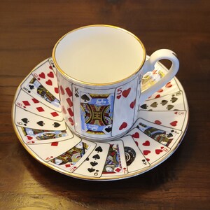 Beautiful Vintage Staffordshire Elizabethan Fine Bone China Playing ...