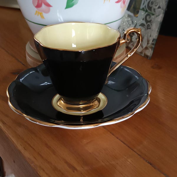 Gold Tea Cup Set - Etsy