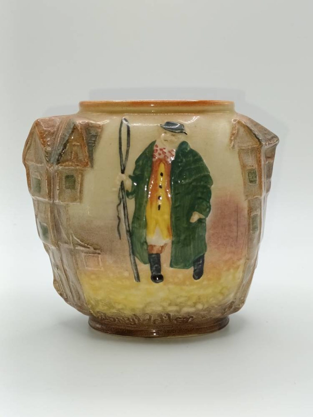 Vintage Rare Royal Doulton Seriesware Dickens Small Relief Vase D5864 ...