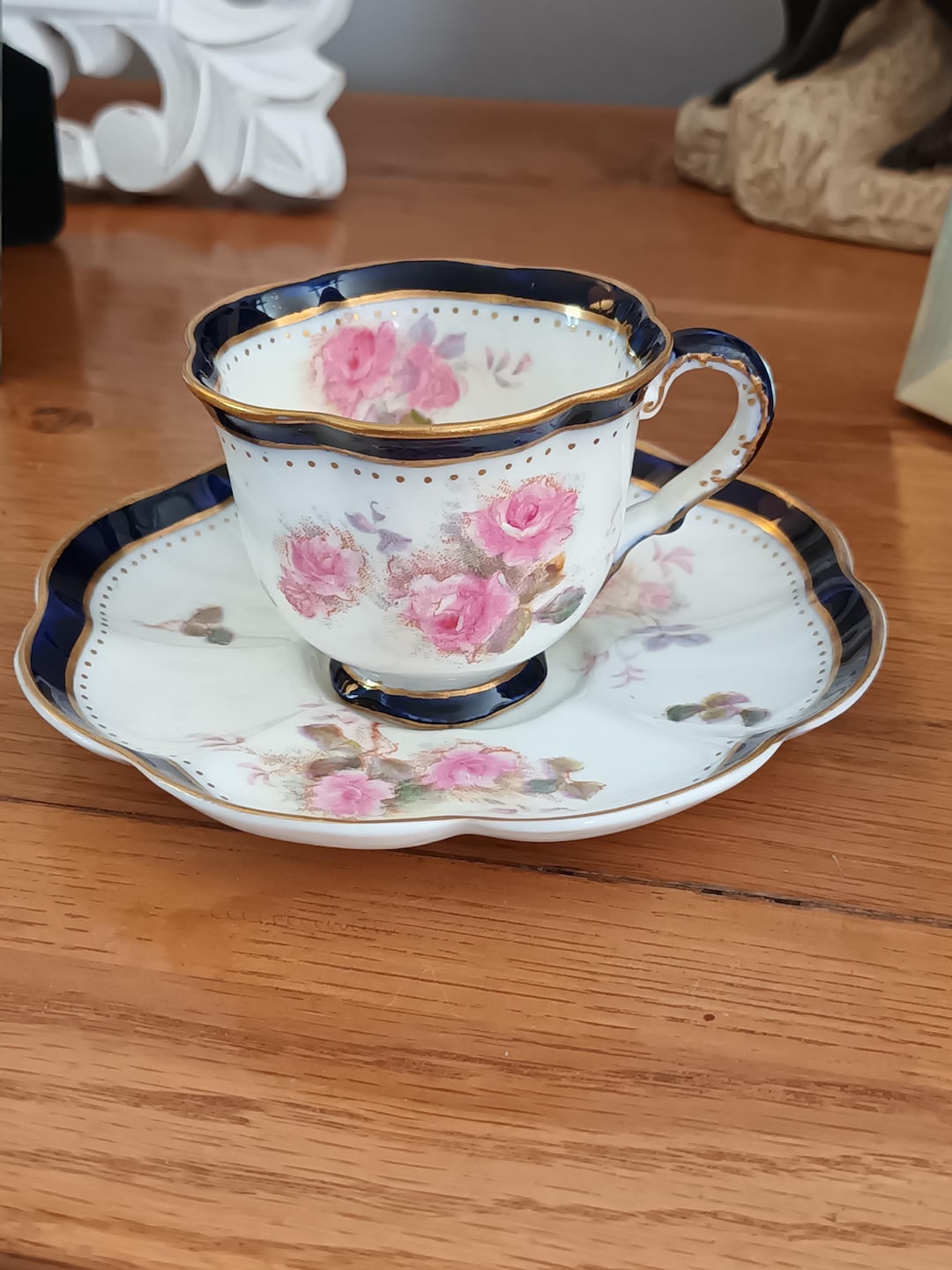 Beautiful Rare Vintage English Crescent China Demitasse George Jones ...