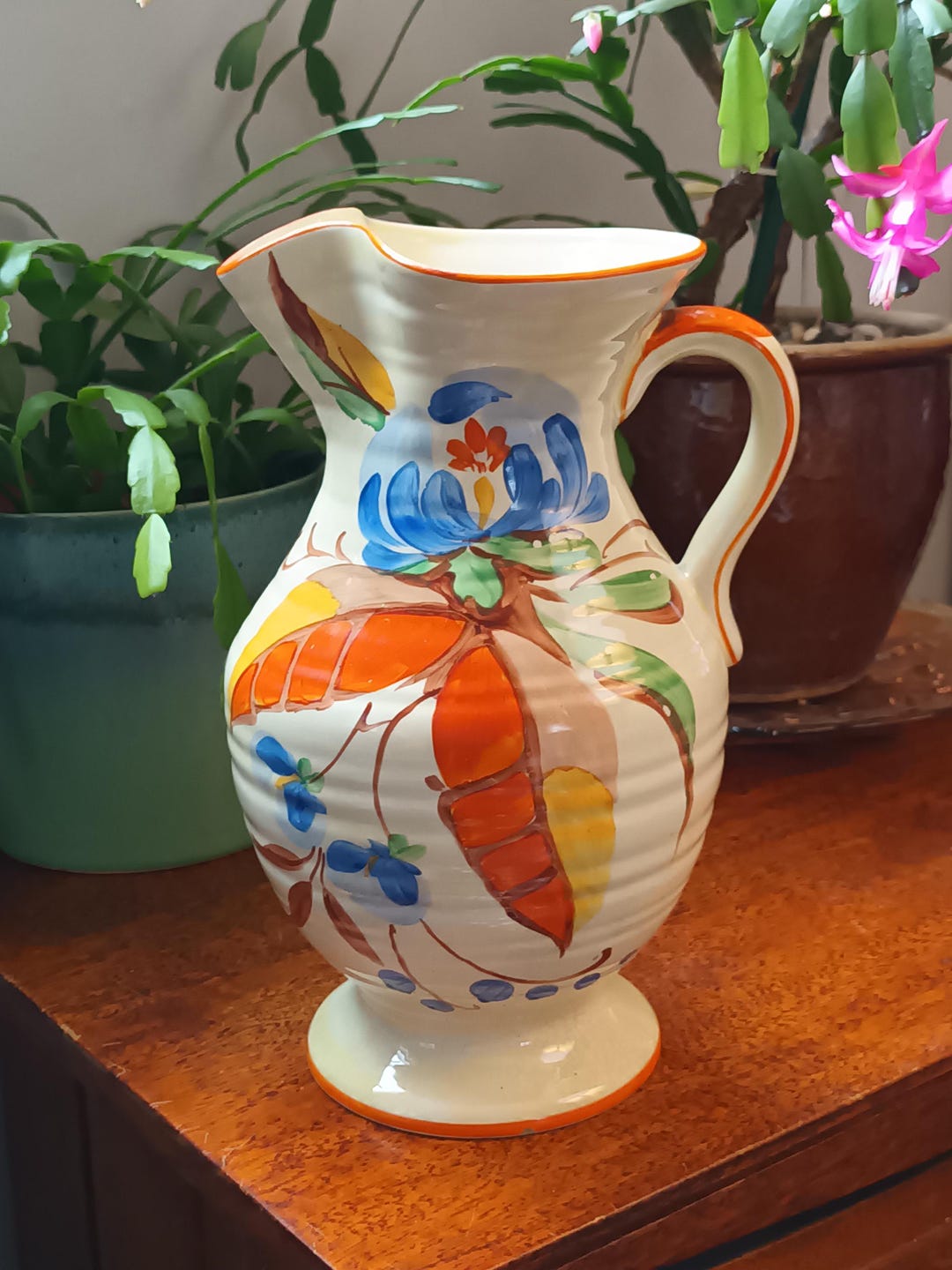 Fabulous Rare Beswick Large Art Deco Hand Painted English Ceramic ...