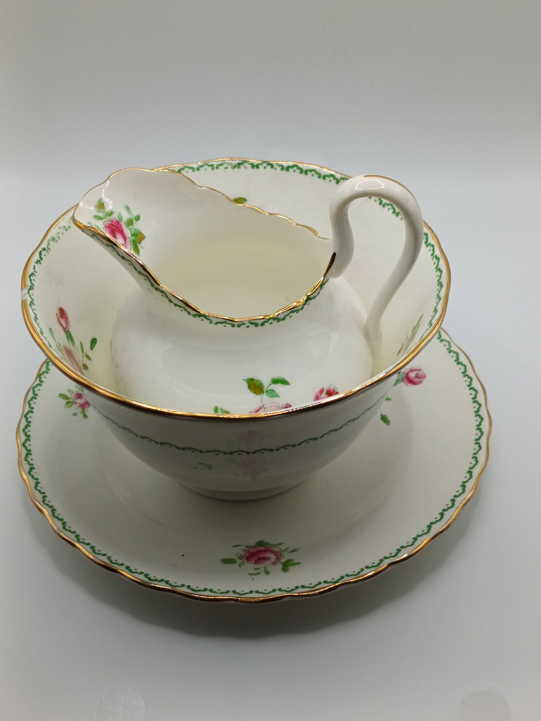 Beautiful Rare Vintage Chelson English Fine China Cream Jug , Sugar ...