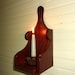 Beautiful Primitive Wall Sconce in Aged Red Finish - Etsy