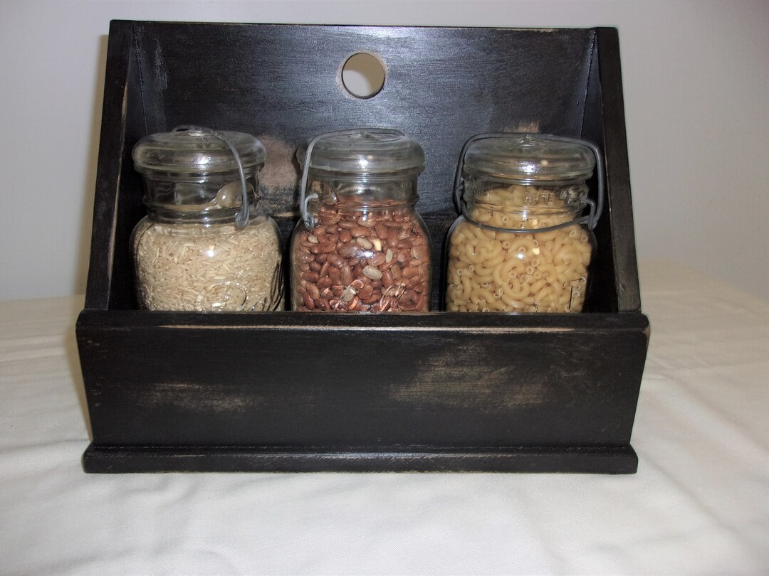 Primitive Cannister Caddy - Etsy