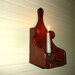 Beautiful Primitive Wall Sconce in Aged Red Finish - Etsy