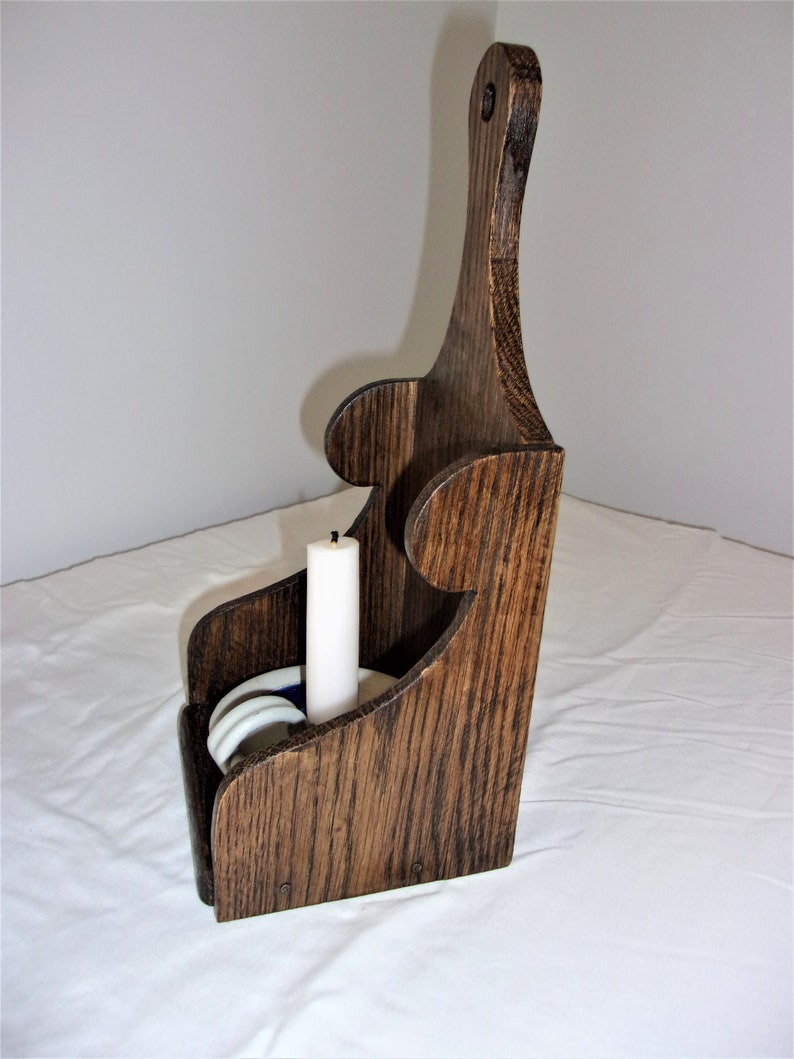Primitive Solid Oak Wall Sconce - Etsy