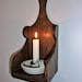 Primitive Solid Oak Wall Sconce - Etsy