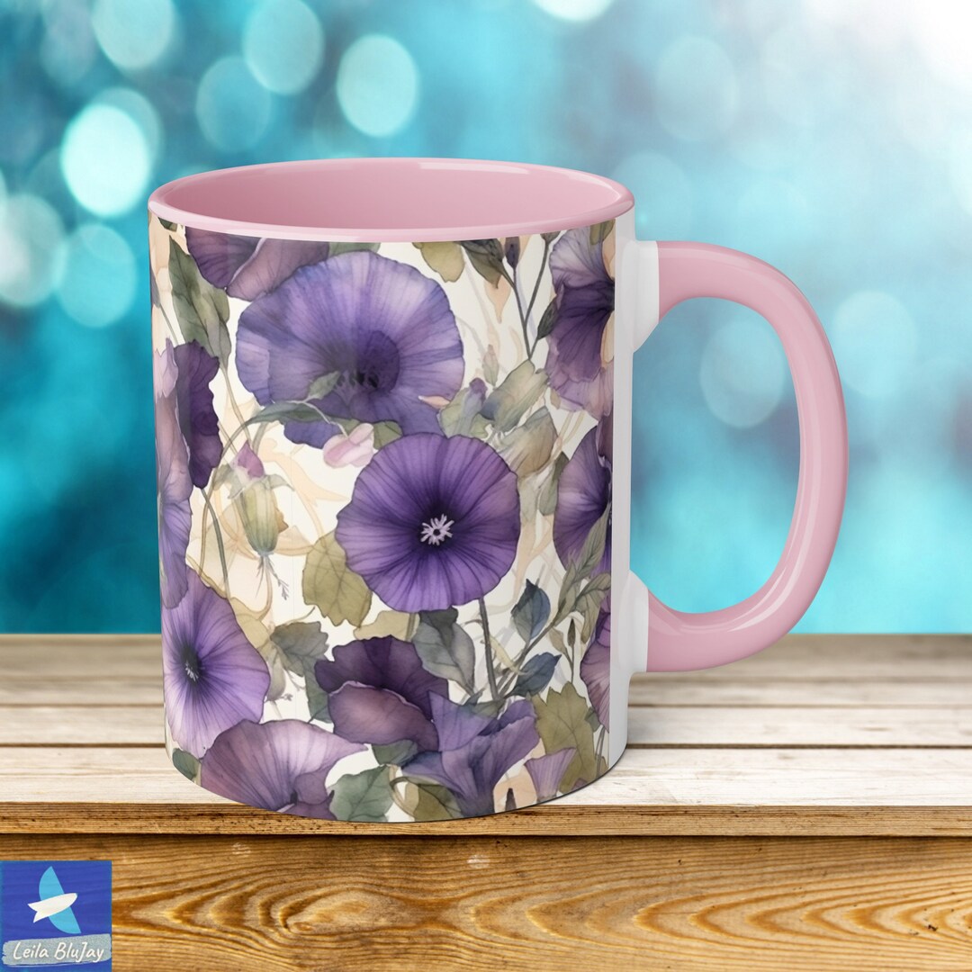 Coffee Mug | Birth Flower | Pretty Floral Mug | Boho Floral | Morning ...