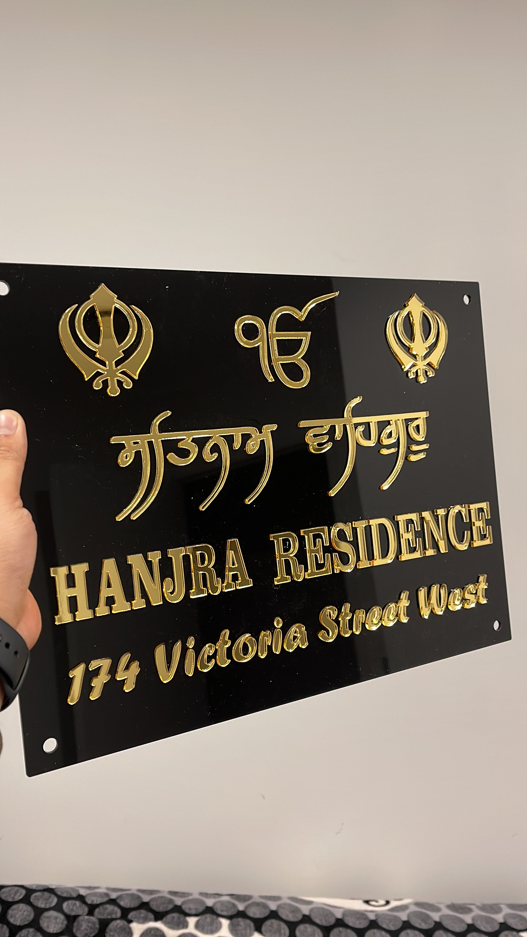 Customised Punjabi House Name Signs - Etsy