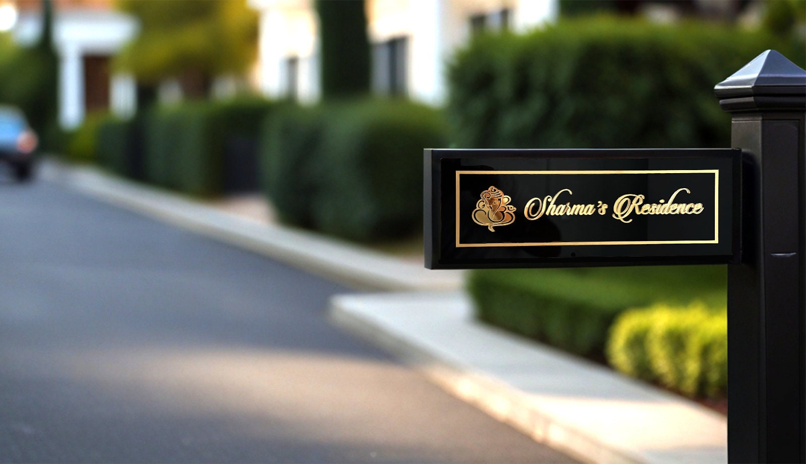 Customised House Name Sign Hindu Ganesha - Etsy