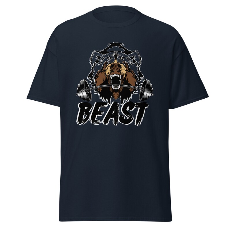 Bear Beast Gym Shirt, Gym Shirt, Body Builder Shirt, Gym Muscle Shirt ...