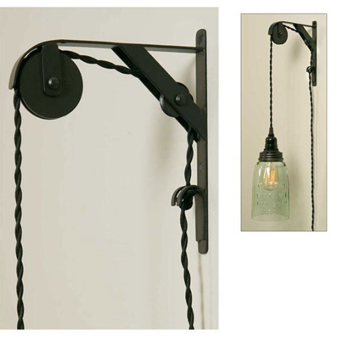 Set of 2 Double Sheave Wall Mount Pulley - Etsy