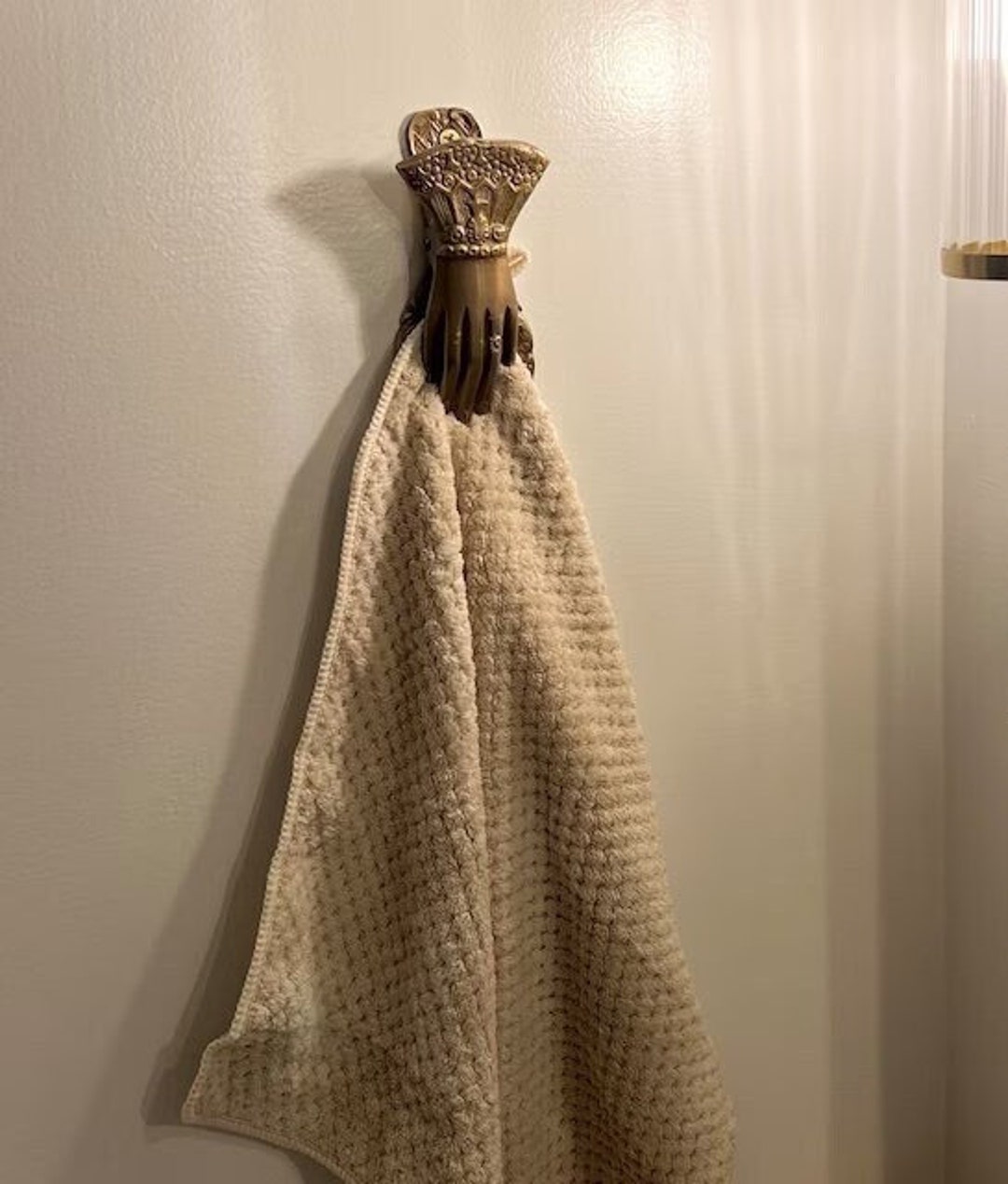 Vintage Solid Brass Hand Clip - Lrg/med, Set of 1 or 2, Hand Towel Clip ...