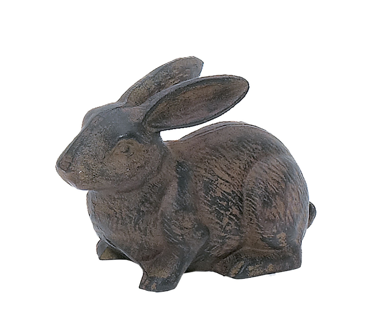 Large Heavy Cast Iron Bunny Heavy Big Sitting Bunny - Etsy