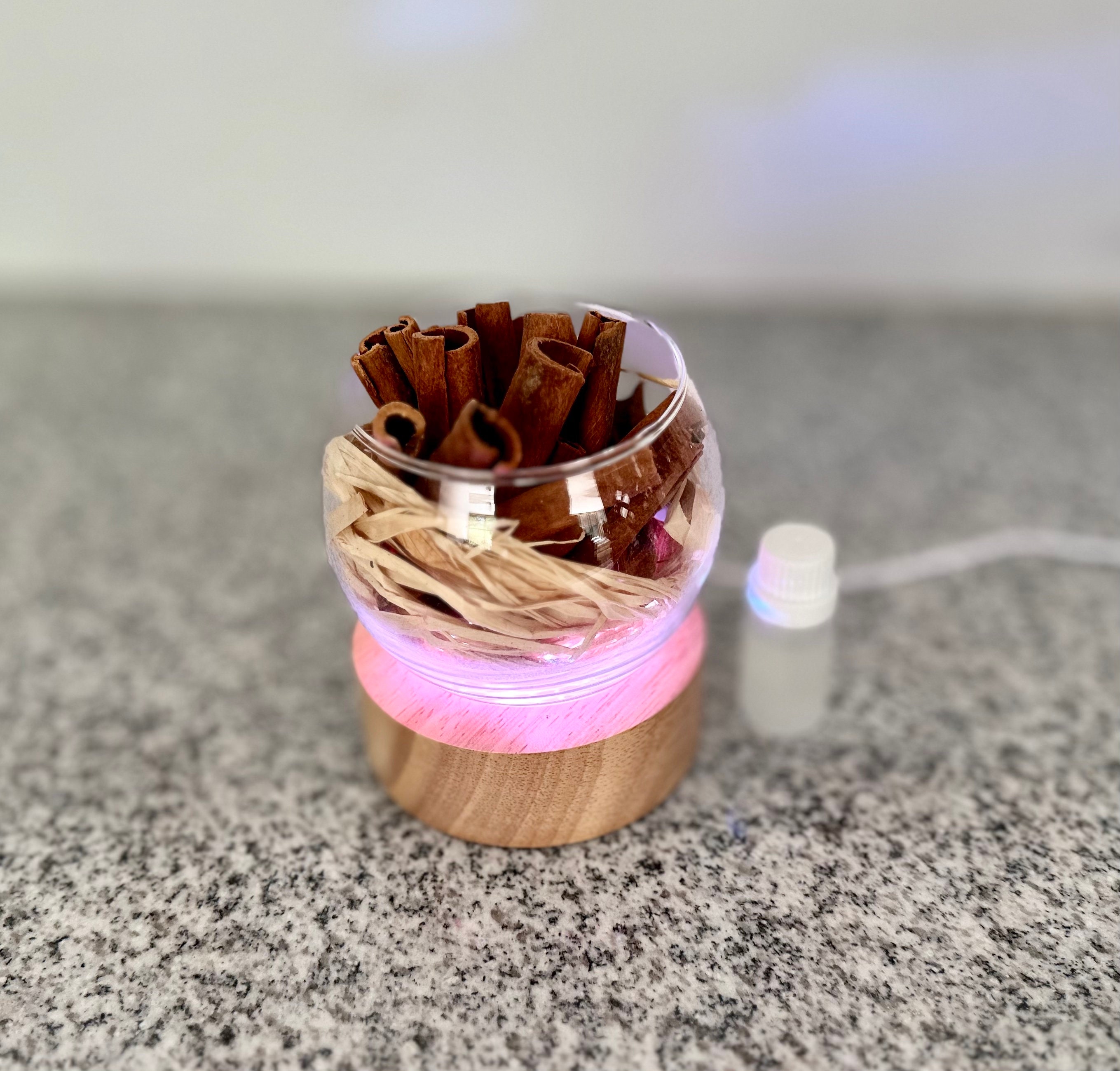 Set Includes 5 Items: LED Lighting Automatic Diffusers Essential Oil ...