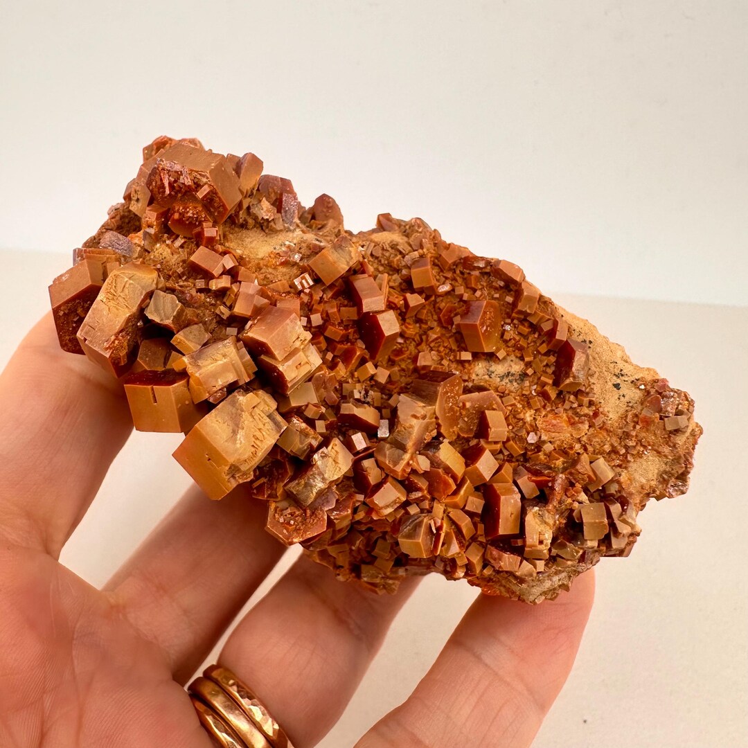 Vanadinite Cluster With High-quality Crystals - Moroccan Mineral ...