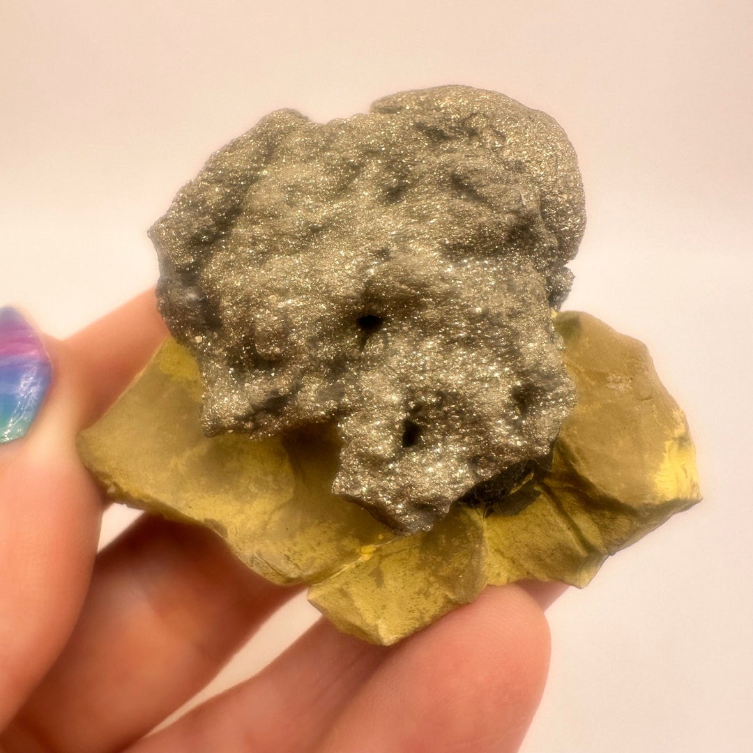 New Find Pyrite on Yellow Matrix Rock From Pakistan so Cool, A Rare ...
