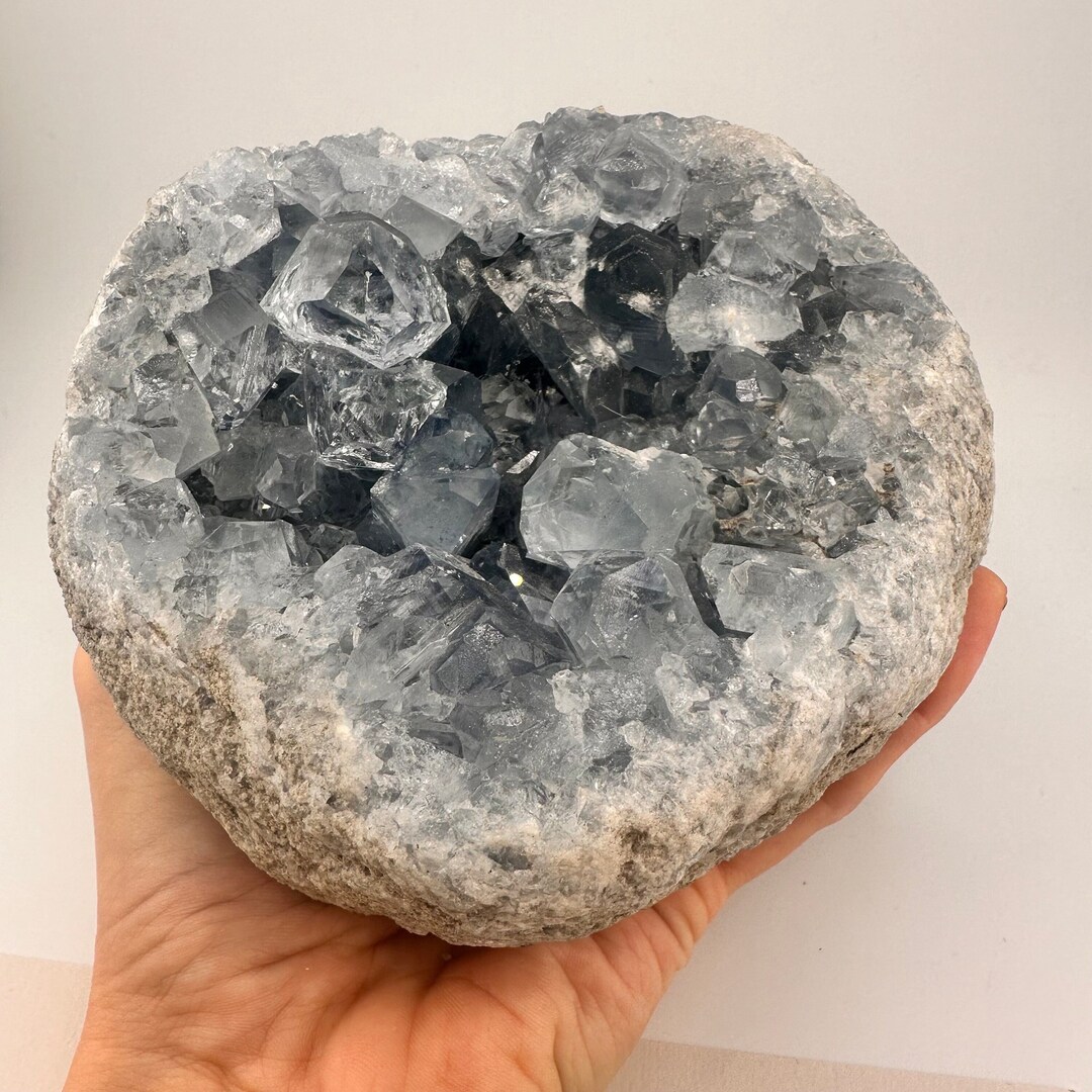 HUGE Fantastic Celestite With Large Gemmy Crystals & Great Blue Color ...